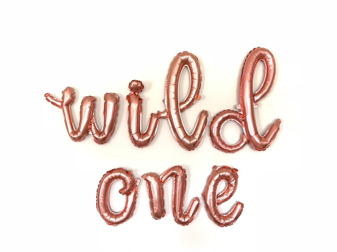 Wild One Balloons | Wild One Baby Shower Decor | Rose Gold Wild One ...