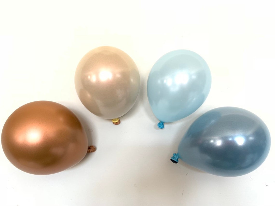Mini Slate and Copper Balloons Slate Balloons Mini Chrome - Etsy
