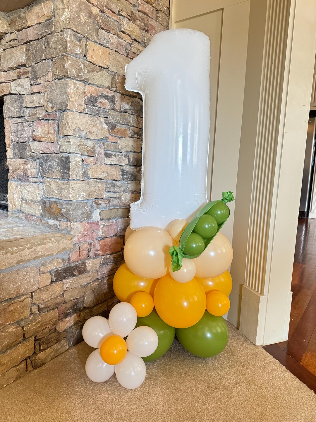 Sweet Pea Balloon Tower Kit | Green and Yellow Balloons | Our Little ...