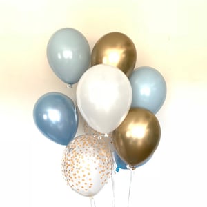 Slate Blue Balloons | Slate Blue Wedding Decor | Slate Blue and Fog ...