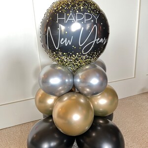 Happy New Year’s Balloon Centerpiece DIY Kit | New Year’s Eve Party ...