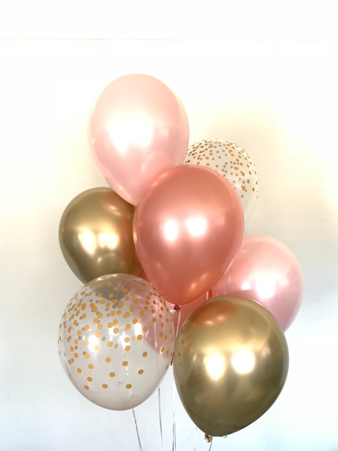 Pink Blush Balloons | Blush and Gold Balloons | Gold and Blush Balloons ...