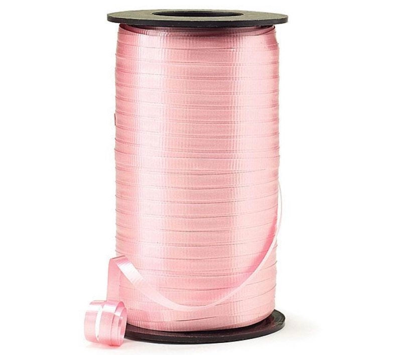 Light Pink Balloon Ribbon | Pink Balloon String | Pink 3/16” Crimped ...