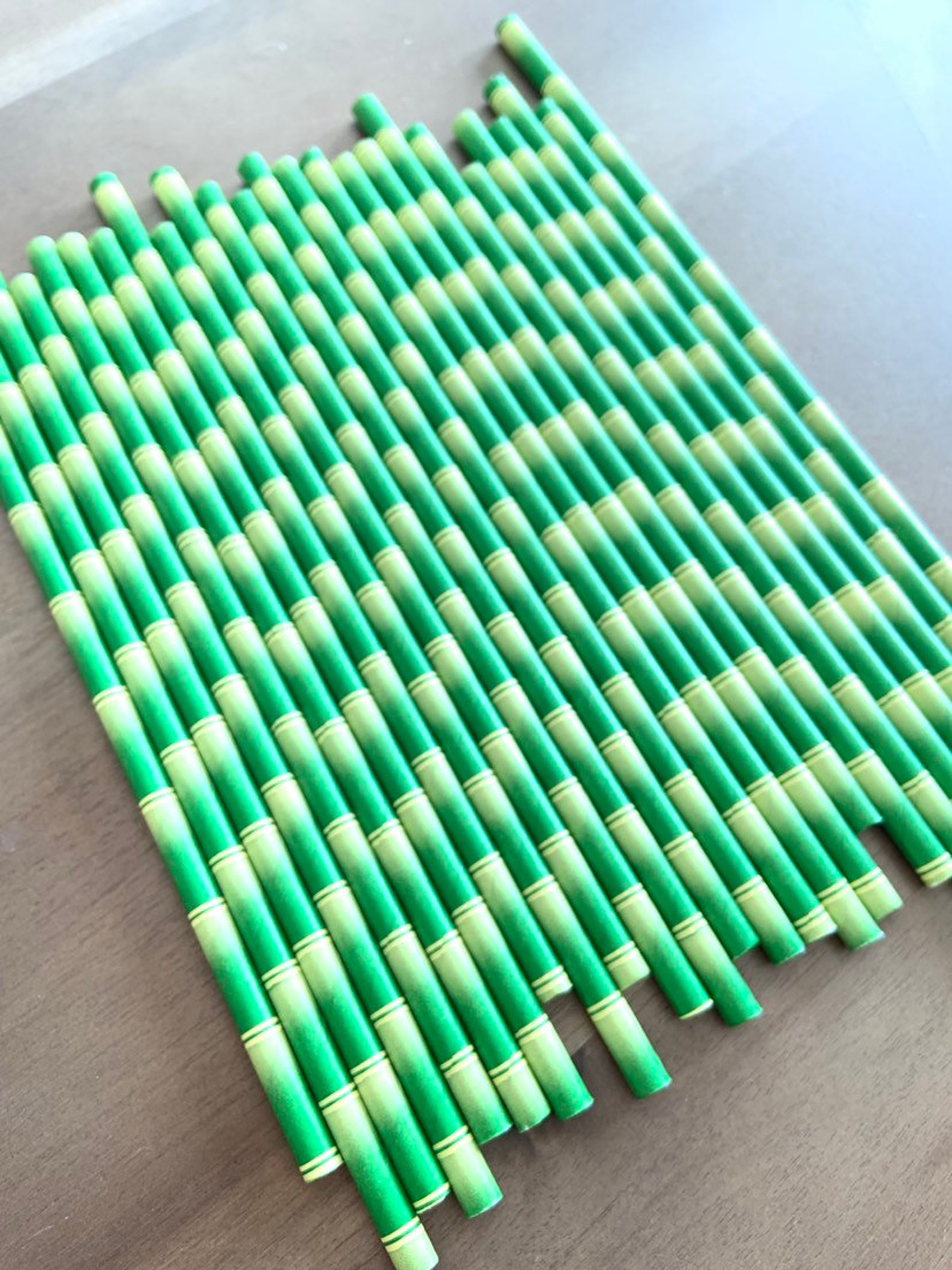 Tropical Straws Tropical Party Decor Bamboo Straws | Etsy