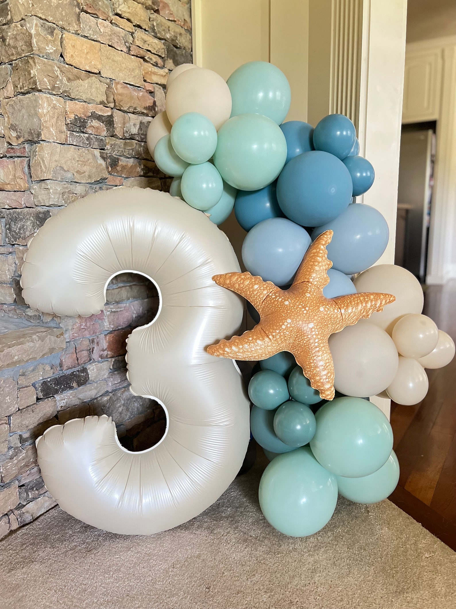 Beach Balloon Garland DIY Kit | Starfish & Number Sold Separately ...