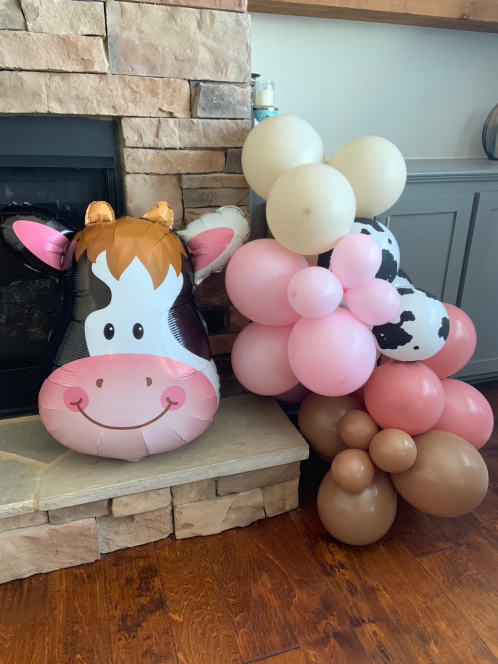 Pink Barnyard Balloon Garland Farm Balloons Oink Moo - Etsy