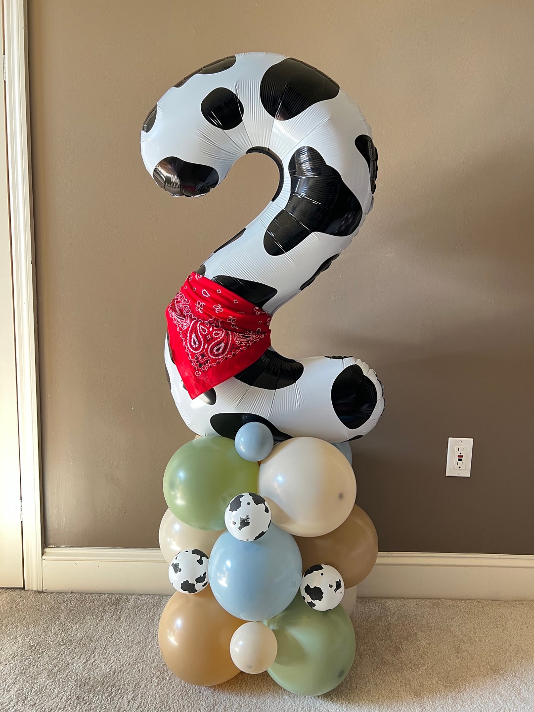 Little Cowboy Balloon Tower Kit | Aint My First Rodeo Balloons | Little ...