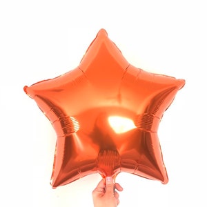 Twinkle Little Star Balloons Orange Star Balloon Astronaut - Etsy