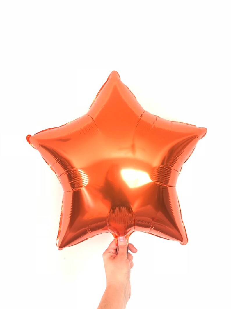 Twinkle Little Star Balloons Orange Star Balloon Astronaut - Etsy