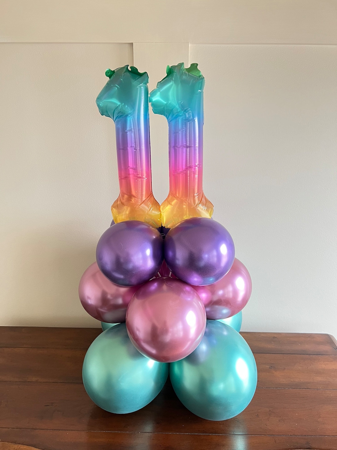 11th Birthday Balloon Centerpiece 11th Birthday Balloons Eleventh ...