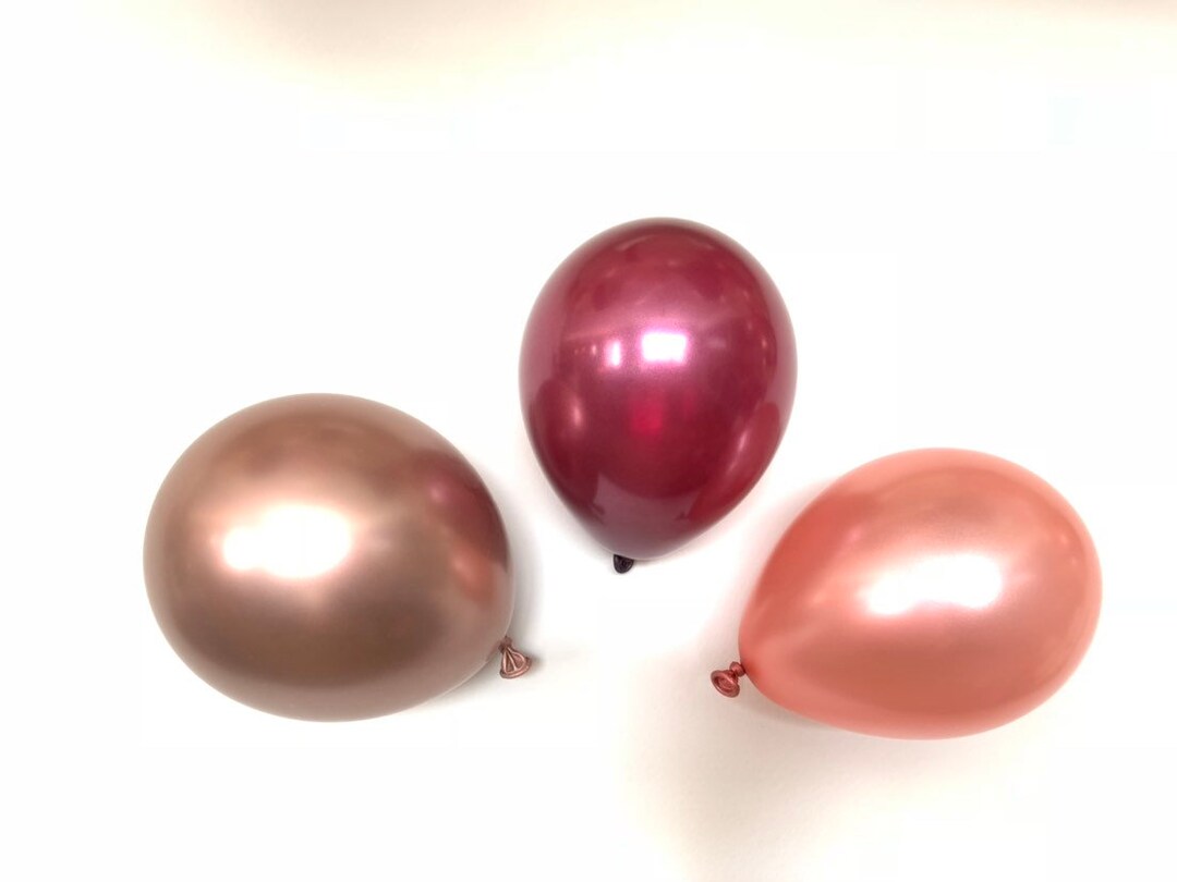 Mini CHROME Rose Gold Balloons | Mini Chrome Gold Balloons | Mini 5 ...