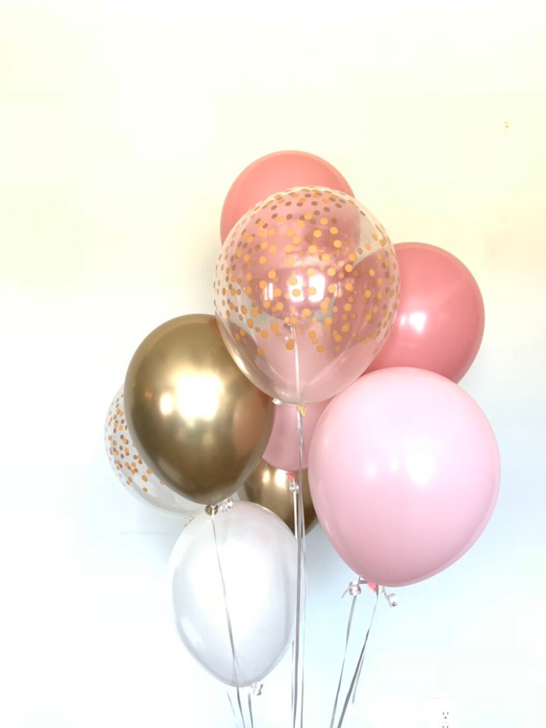 Pastel Matte Pink Balloons | Rosewood and Pink Blush Balloons | Blush ...