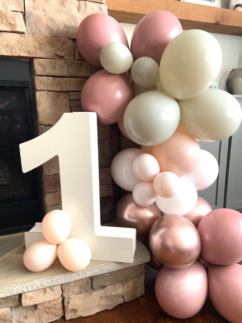Blush Balloon Garland Kit Dusty Rose Balloon Garland Blush - Etsy
