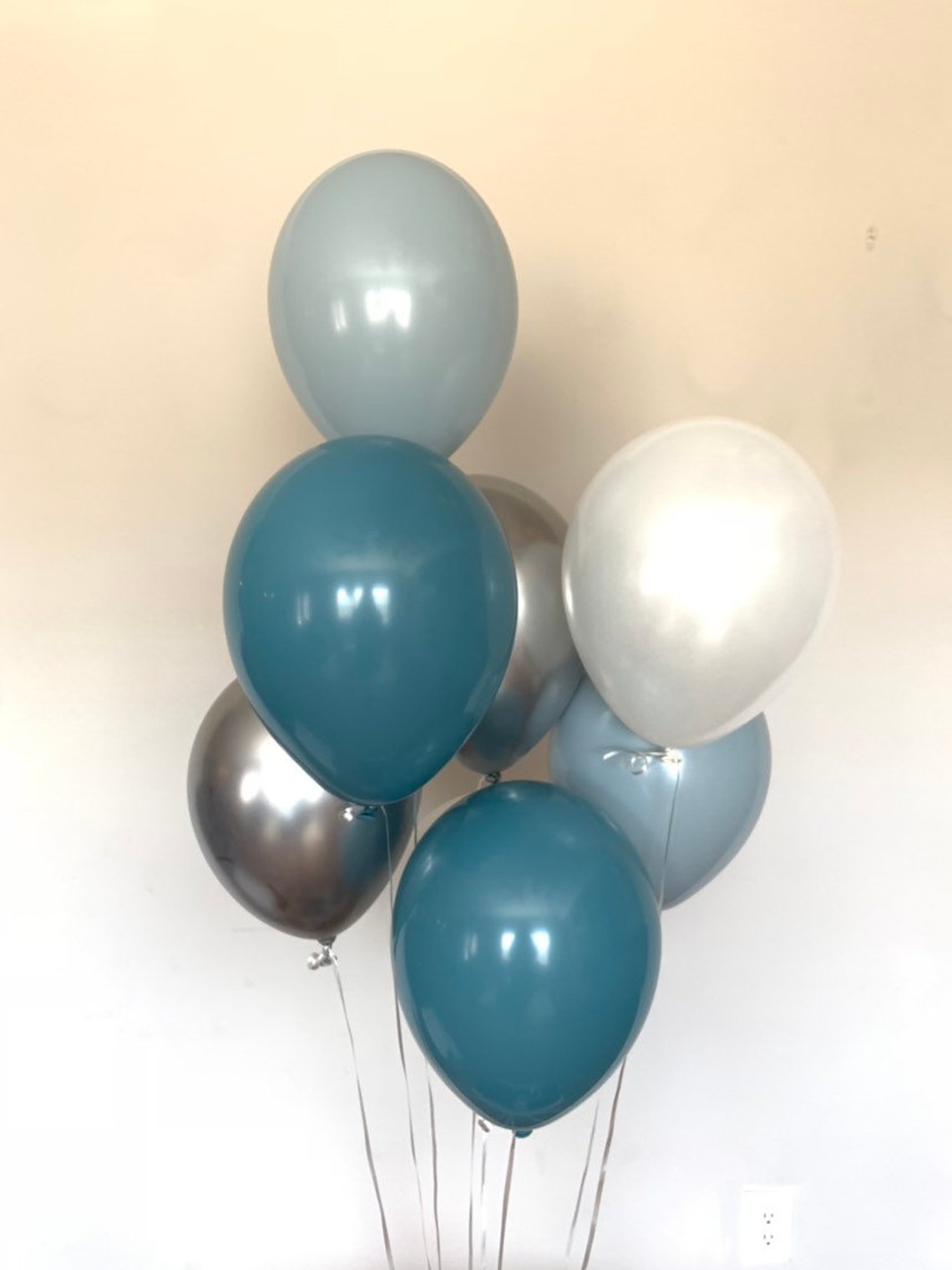 Steel and Fog Balloons | Blue and Silver Balloons | Something Blue ...