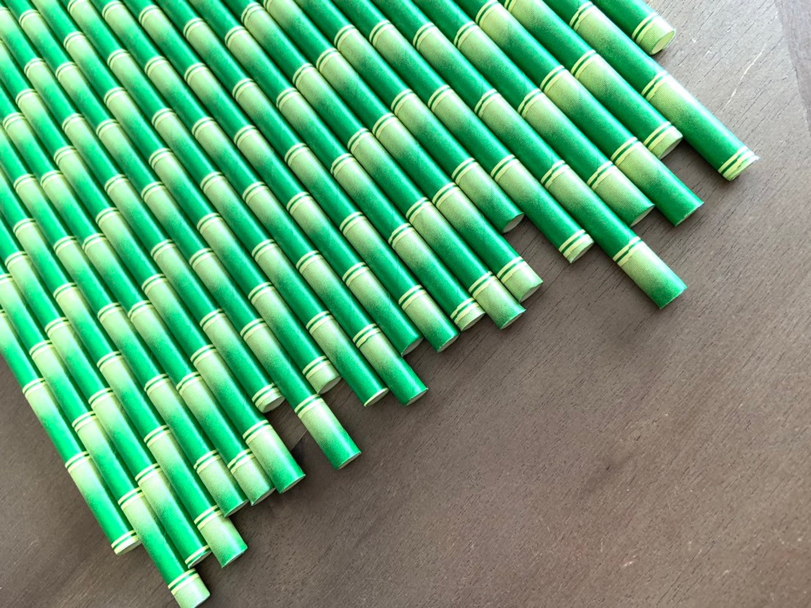 Tropical Straws Tropical Party Decor Bamboo Straws | Etsy