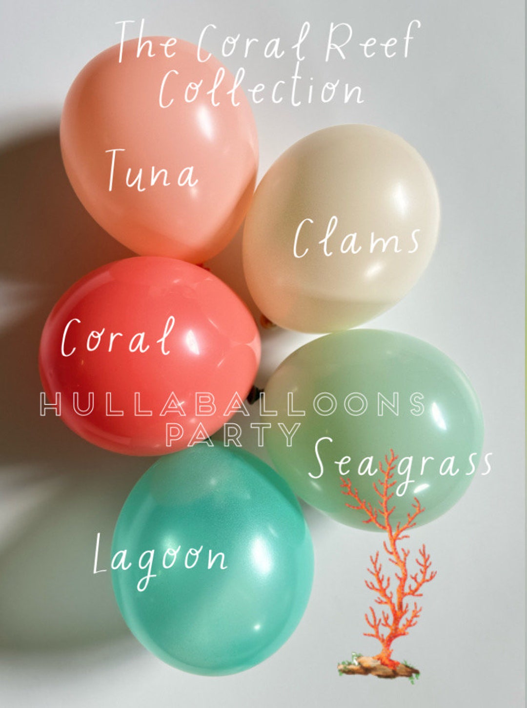 Coral Balloons | Under the Sea Birthday | Beach Gender Reveal Baby ...