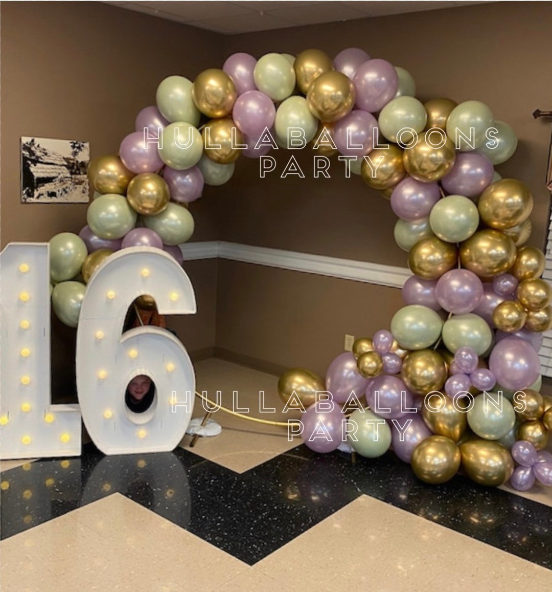 Lavender and Sage Balloon Garland Kit | Lavender Bridal Shower Decor ...