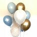 Slate Blue Balloons Slate Blue Wedding Decor Slate Blue and Fog ...
