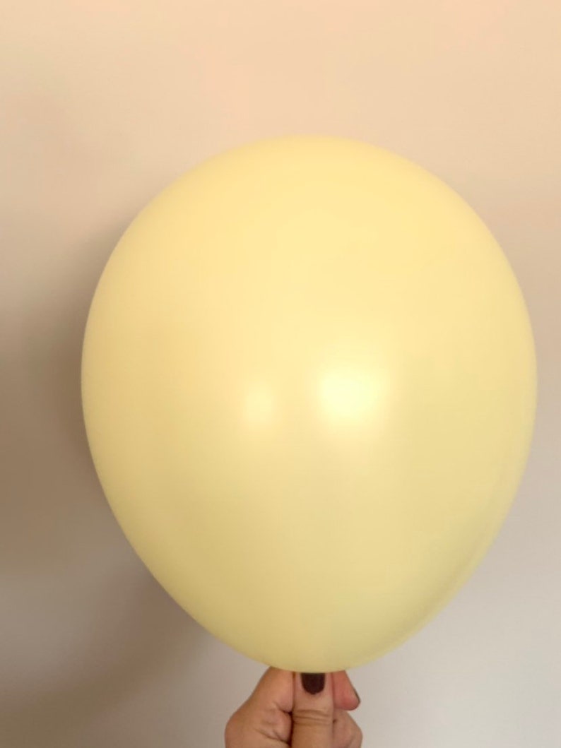 Pastel Matte Yellow Balloons | Yellow Latex Balloons | Yellow Birthday ...