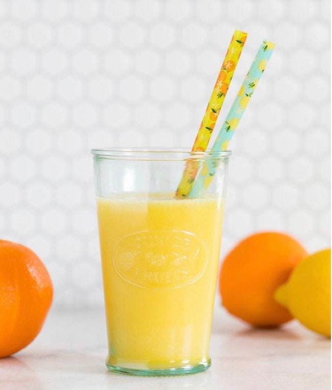 Lemon Straws | Lemon Party Decor | Citrus Straws | She Found Her Main ...