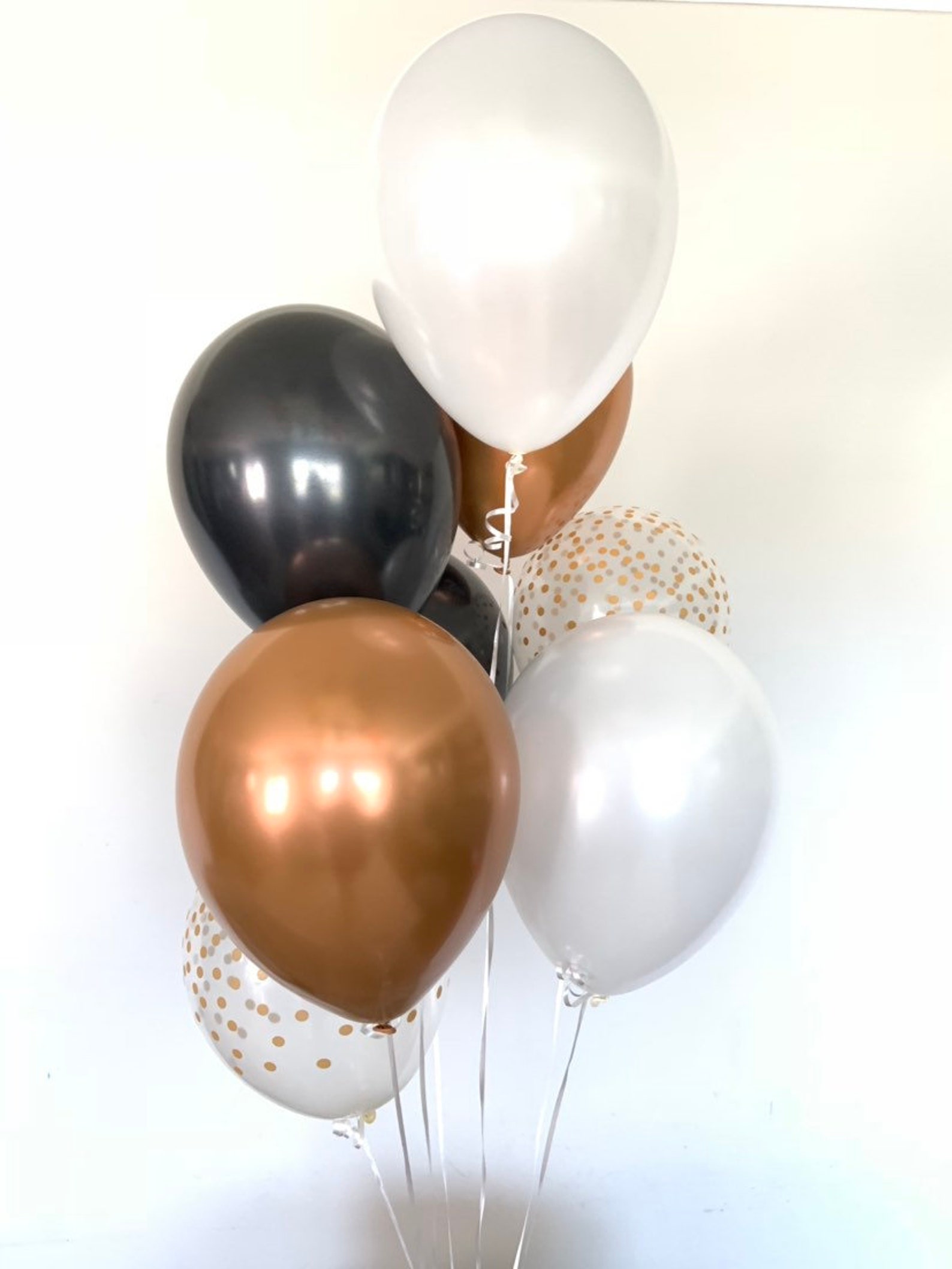 Black and Copper Balloons New Chrome Copper Balloons Black | Etsy