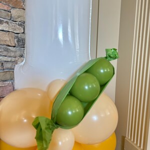 Sweet Pea Balloon Tower Kit | Green and Yellow Balloons | Our Little ...