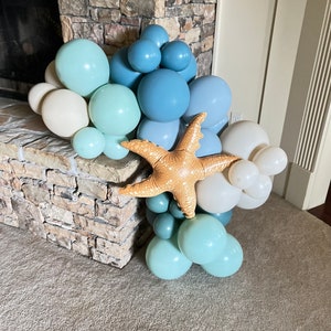 Beach Balloon Garland DIY Kit | Starfish & Number Sold Separately ...