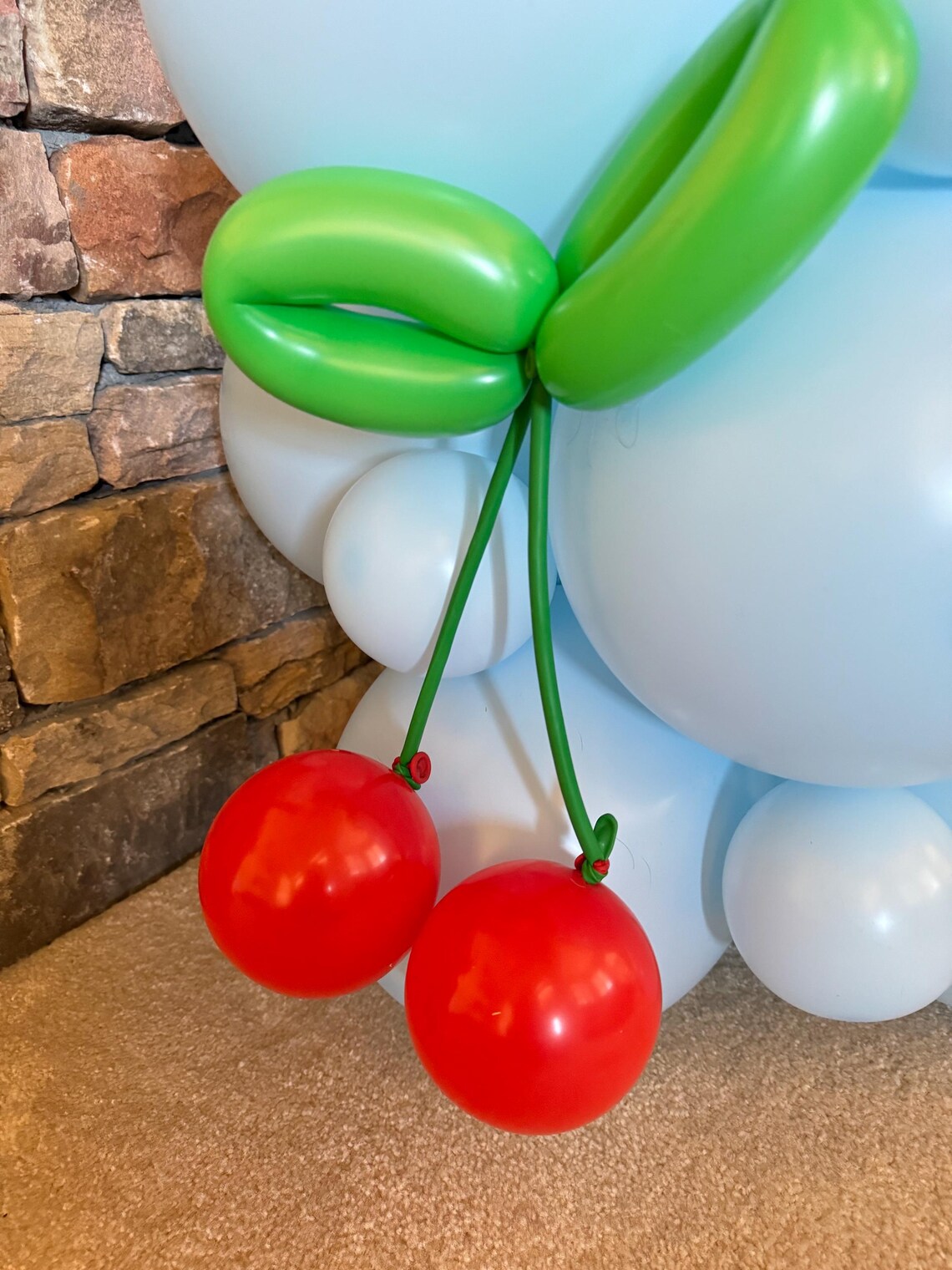 Cherry Balloon Tower Kit | She’s Our Cherry on Top First Birthday ...
