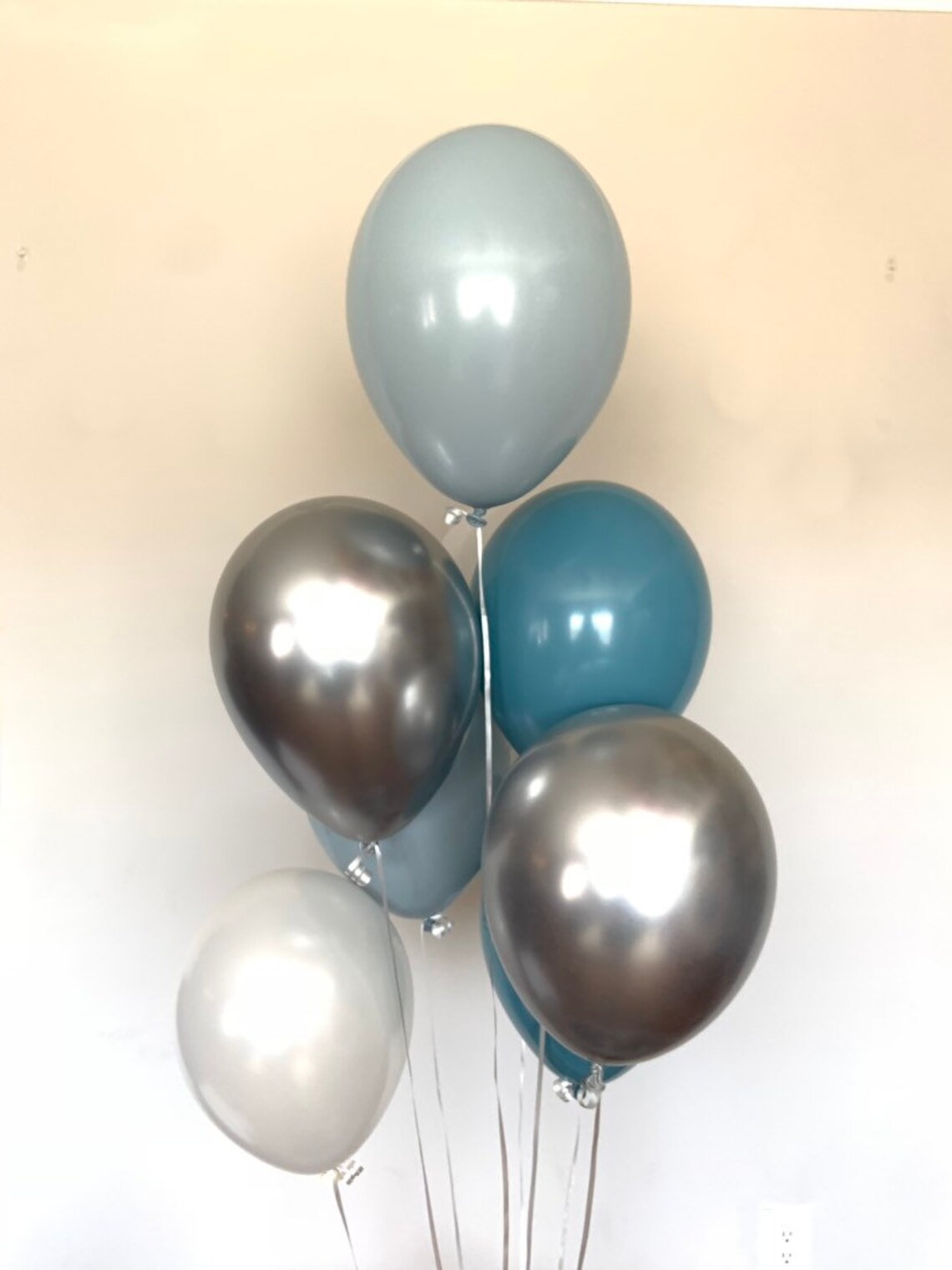 Steel and Fog Balloons | Blue and Silver Balloons | Something Blue ...
