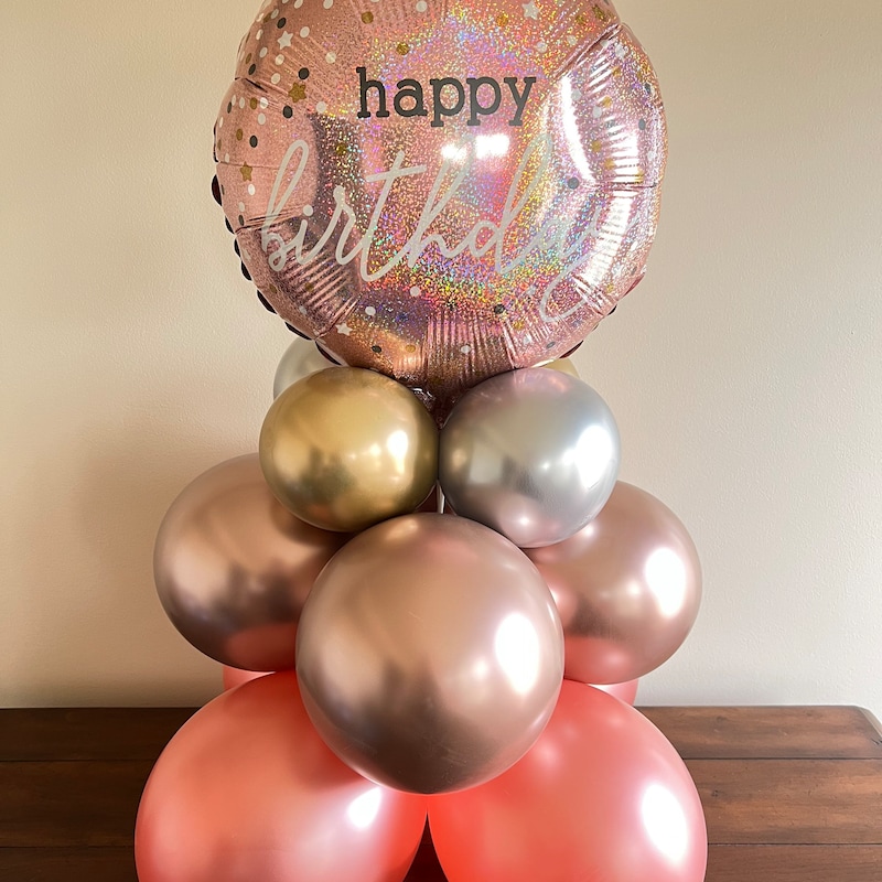 Gold Happy Birthday Balloon - Etsy
