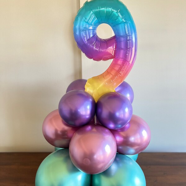 Number Balloons - Etsy