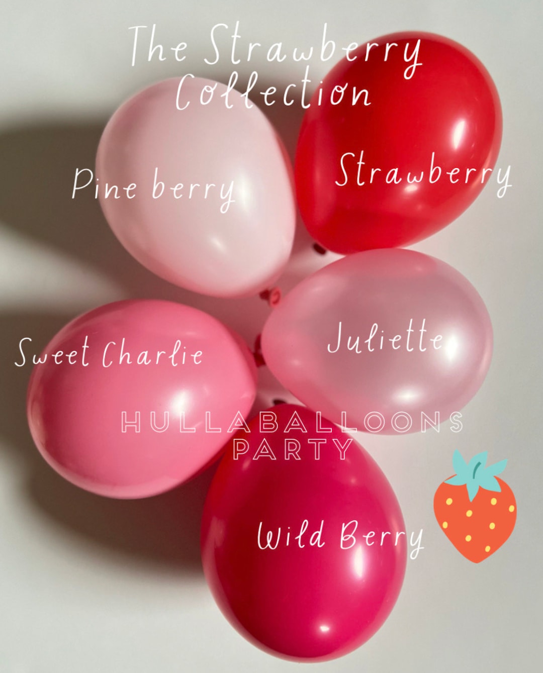 Strawberry Balloons | Berry First Birthday | Little Sweetheart Baby Shower | Valentines Day ...