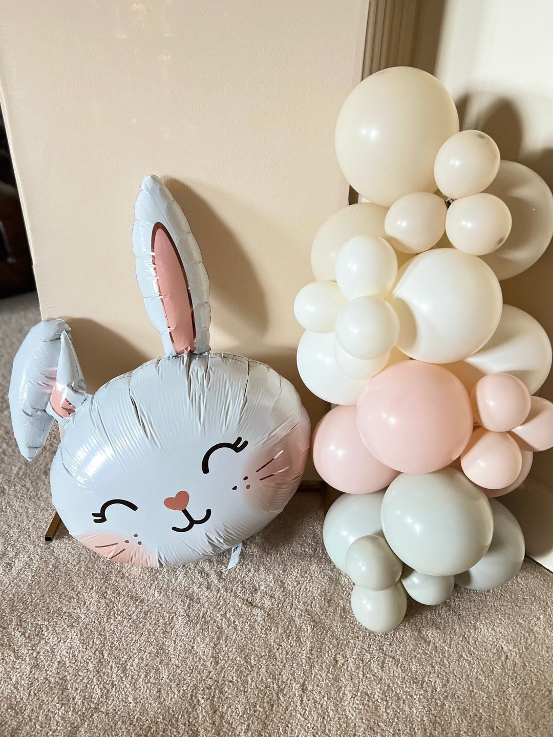 Some Bunny is One Balloon Garland Kit DIY | Bunny Birthday Balloons ...