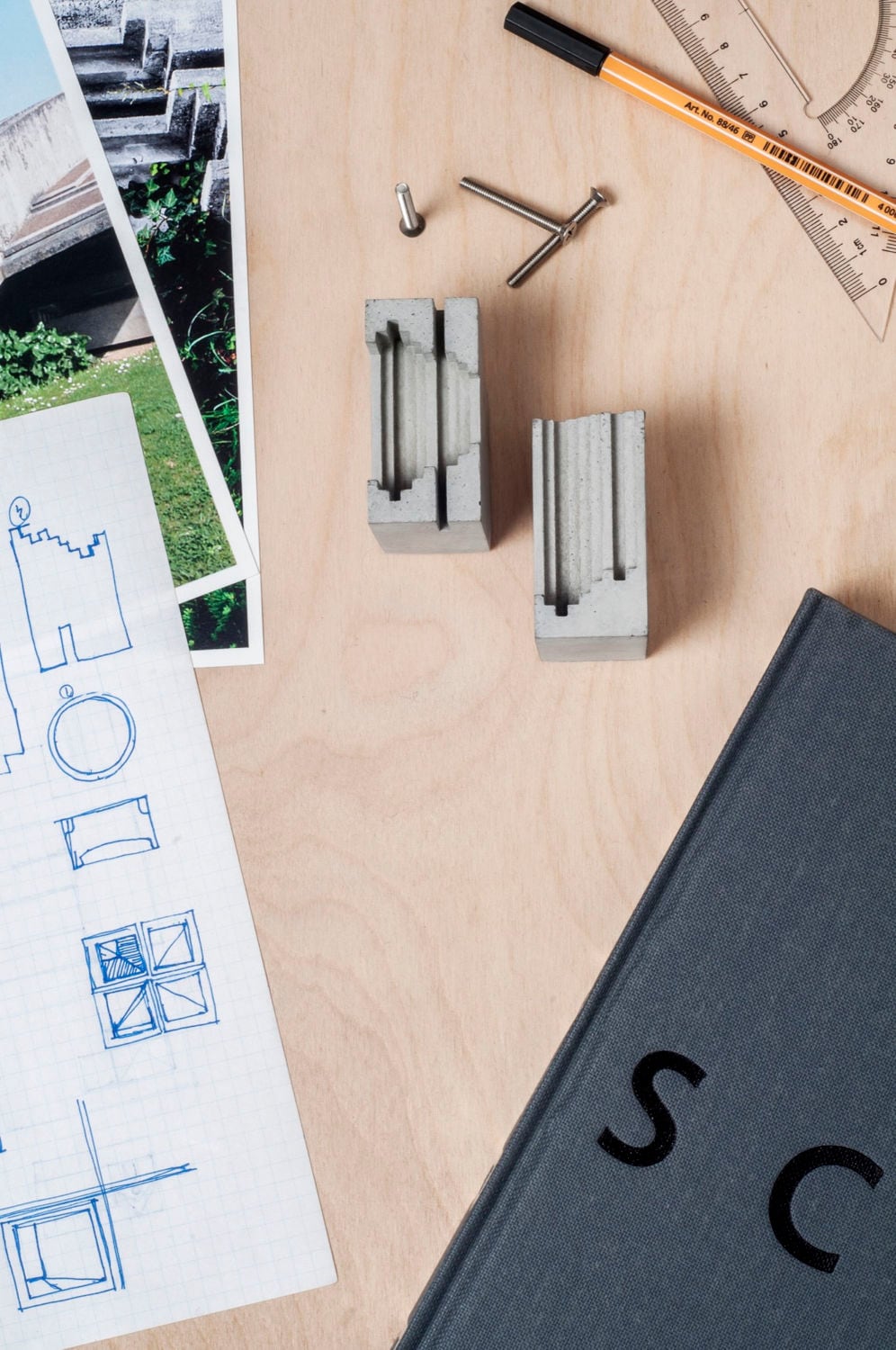 Concrete Decorative Wall Hooks #9 Wardrobe Hook Architectural Coat Hook ...