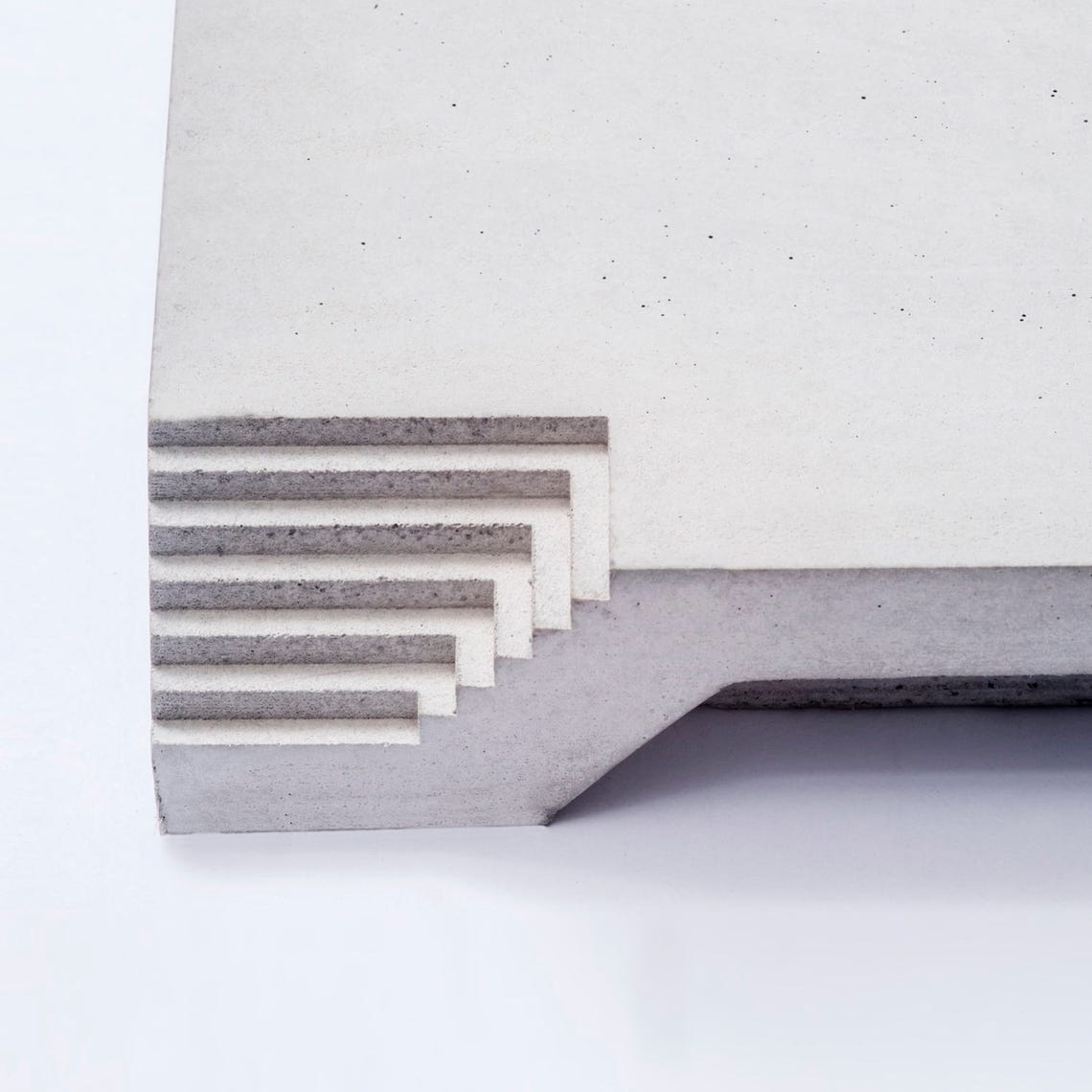 Grey Concrete Handles 6 Wardrobe Handles Minimalist Architectural ...