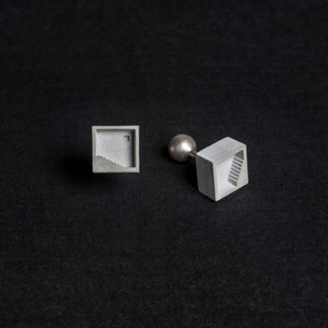 Concrete Formal Cufflinks Miniature Architectural Concrete Jewelry and ...