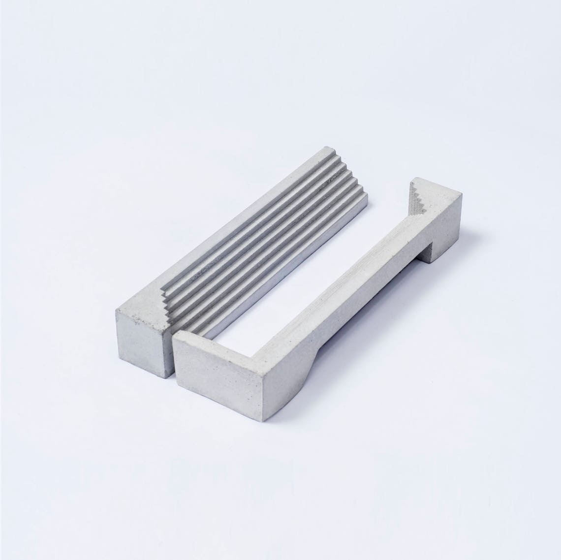 Concrete Brutalist Handles 4 Unique Architectural Concrete - Etsy