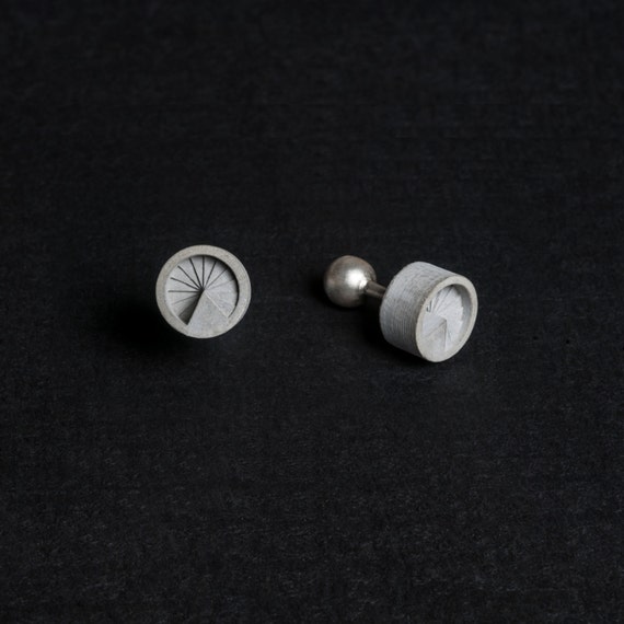 Concrete Formal Cufflinks Spiral Staircase Architect Gift Mens | Etsy