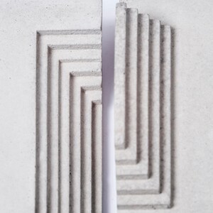 Concrete Brutalist Handles 5 Mid Size Brutalist Wardrobe Handles ...