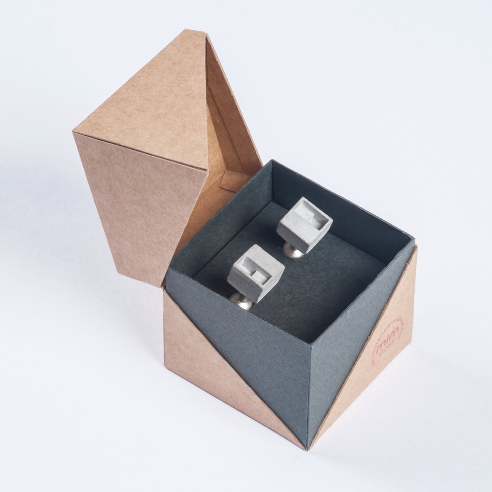 Brutalist Concrete Cubist Cufflinks Concrete Jewelry Architectural ...