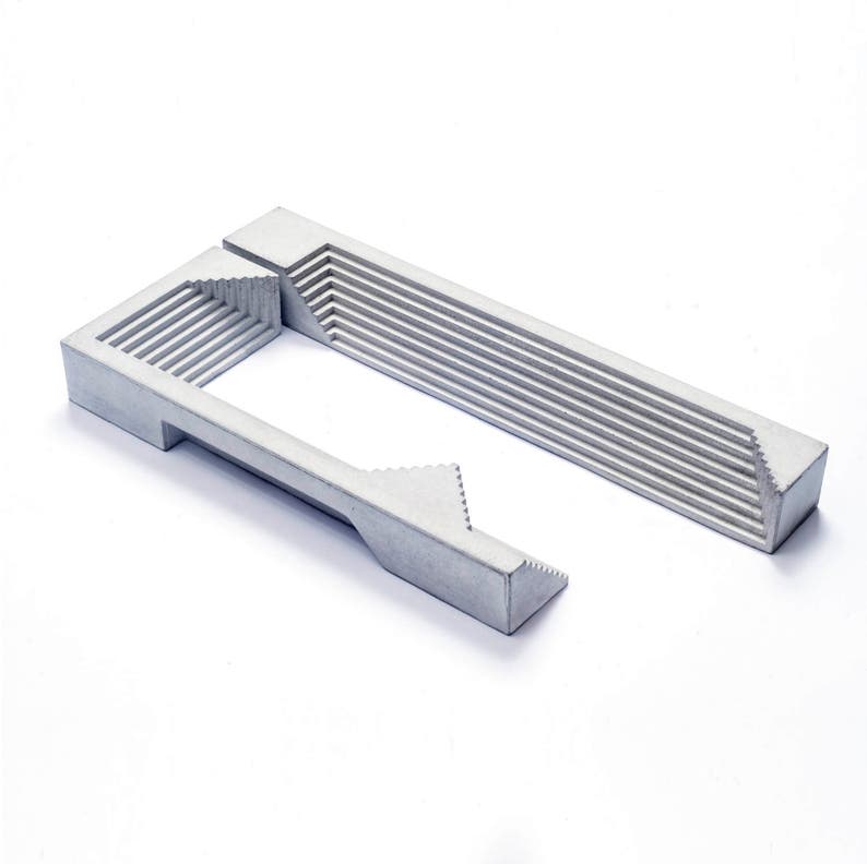 Grey Concrete Handle 3 Tall Wardrobe Handles Architectural Cabinet ...