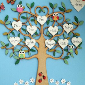 Family Tree. Handmade Personalised Family Tree. Many Styles. 2 Sizes ...