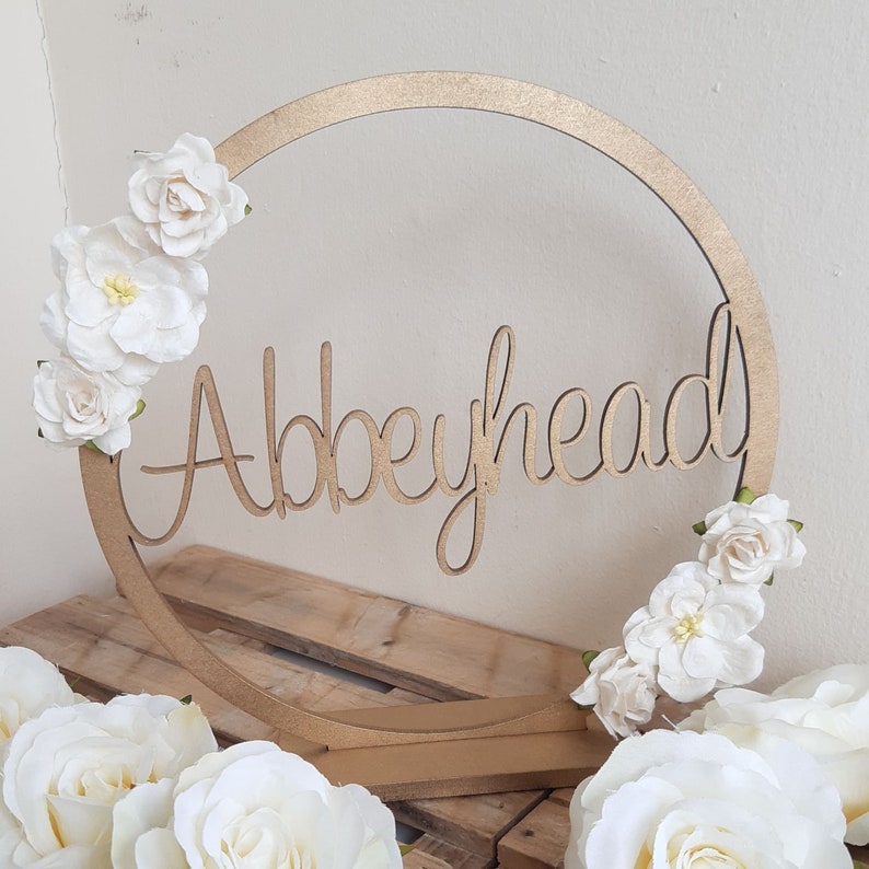 Light up Name Sign on a Stand. Light up Hoop With Name. - Etsy UK