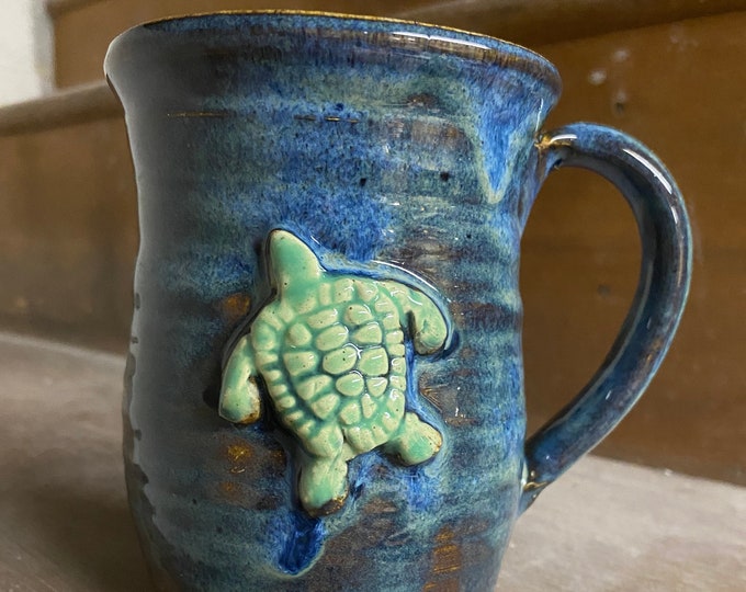 Turtle Mug With Color - Etsy