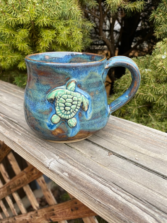 Shorter Wider Turtle Mug | Etsy