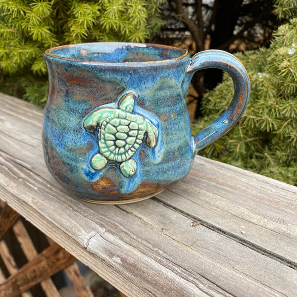 Turtle Mug - Etsy
