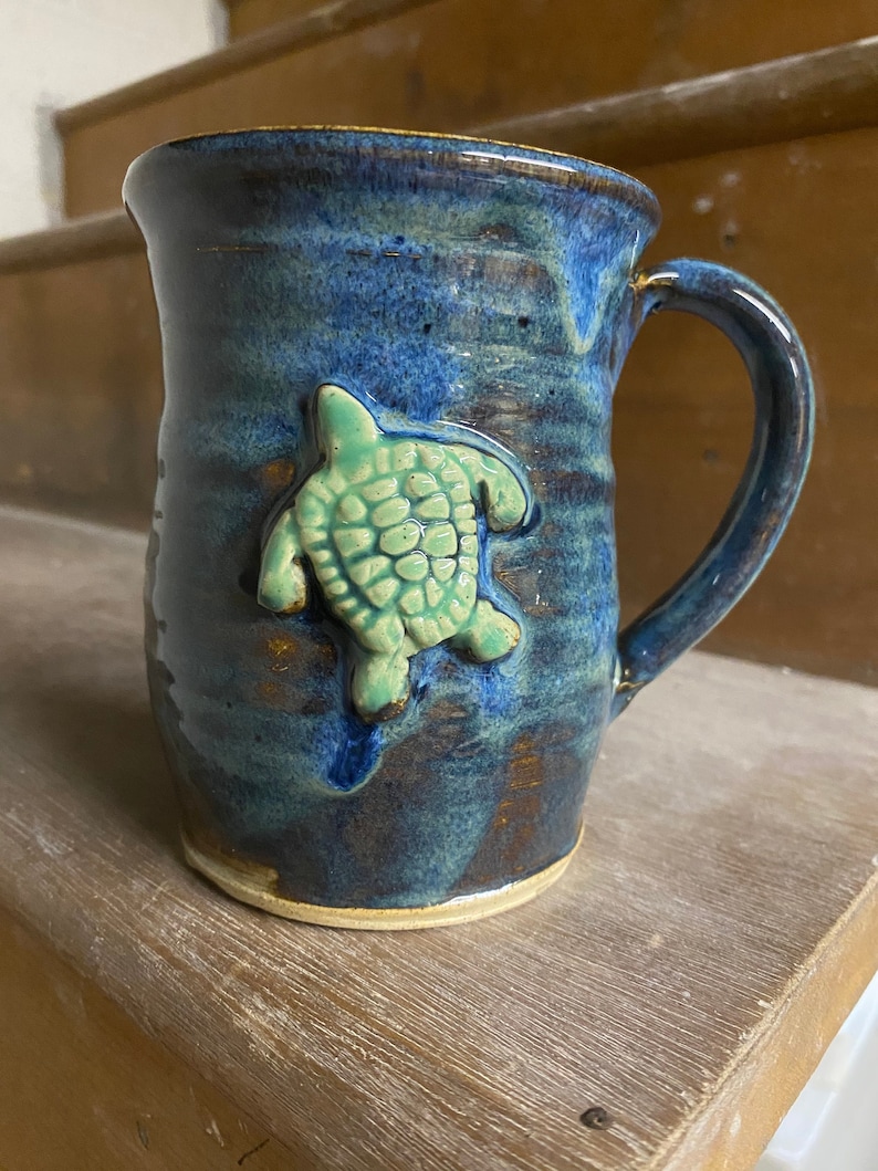 Turtle Mug With Color - Etsy