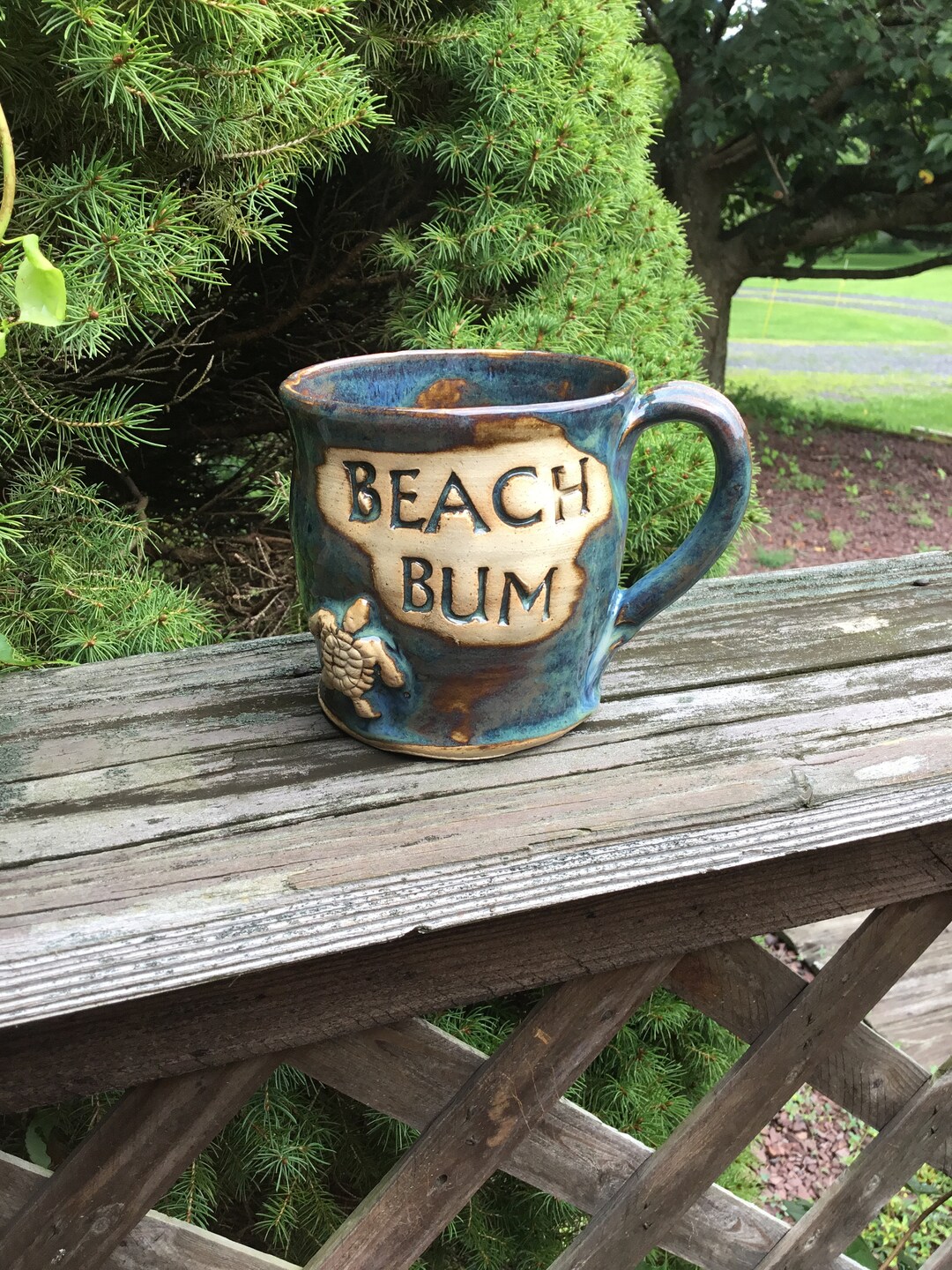 Beach Bum Turtle Mug - Etsy