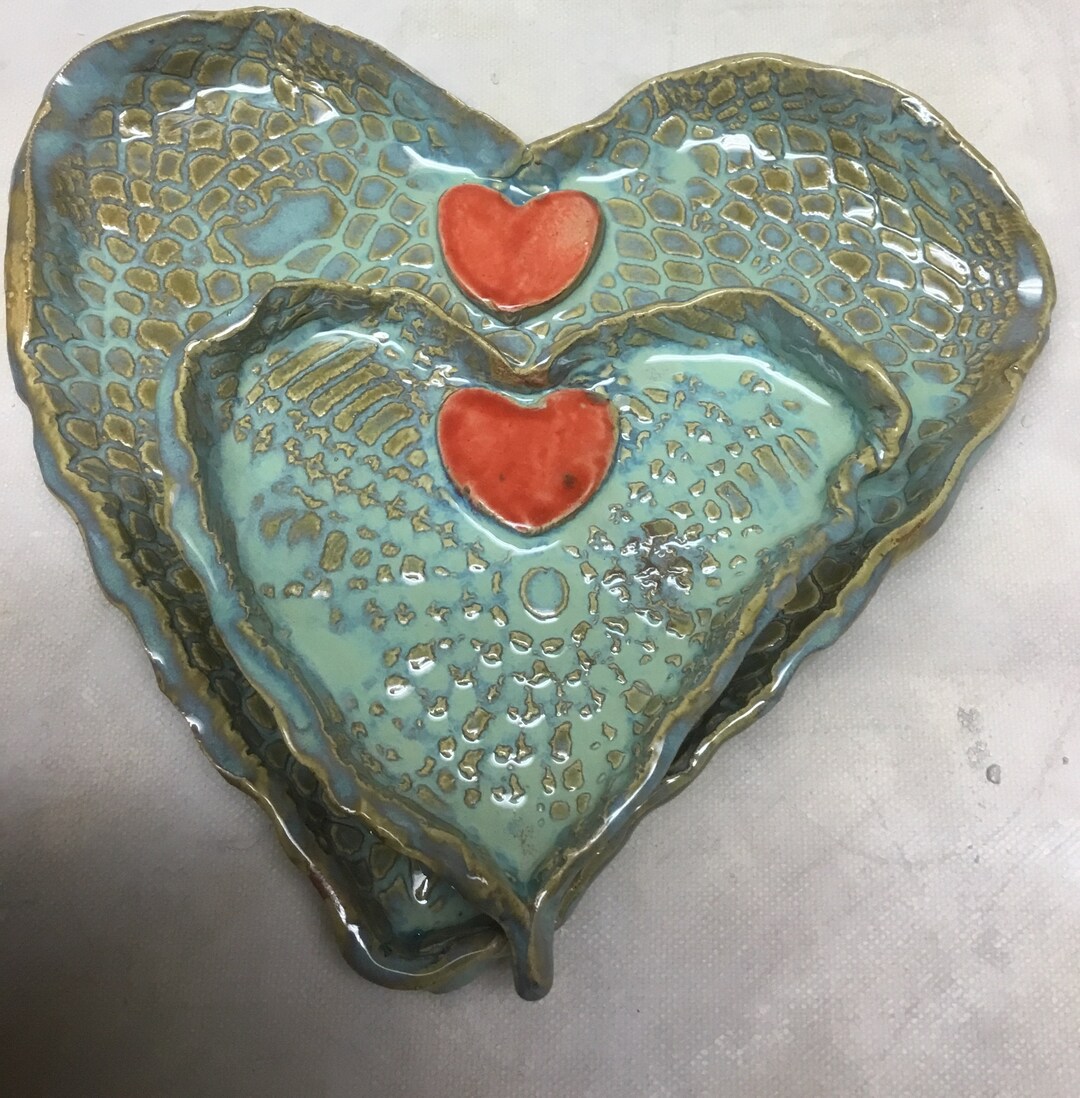 Heart Pottery Dish - Etsy