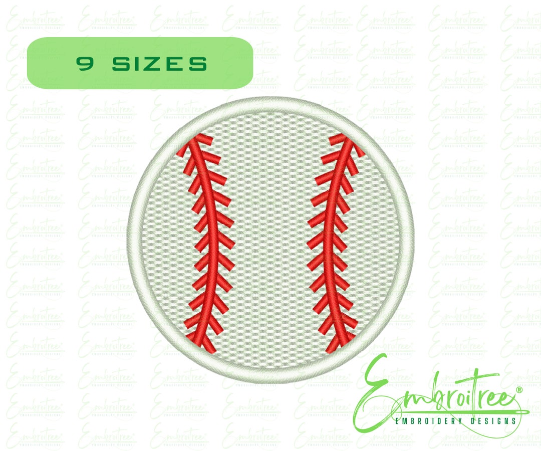 Baseball Embroidery Design, Machine Embroidery File - Etsy